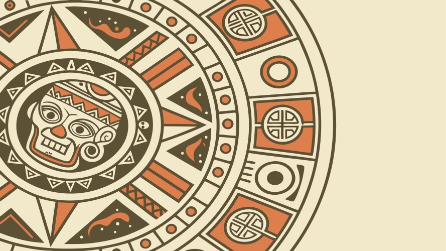 Aztec Sun Symbol - Ancient Motif – Royalty-Free Vector | VectorStock