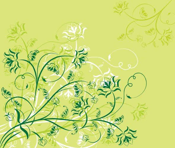 Floral background Royalty Free Vector Image - VectorStock