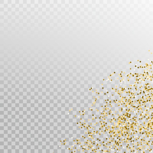 Glitter gold border template banner Royalty Free Vector