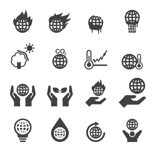 Diagram showing the greenhouse effect Royalty Free Vector