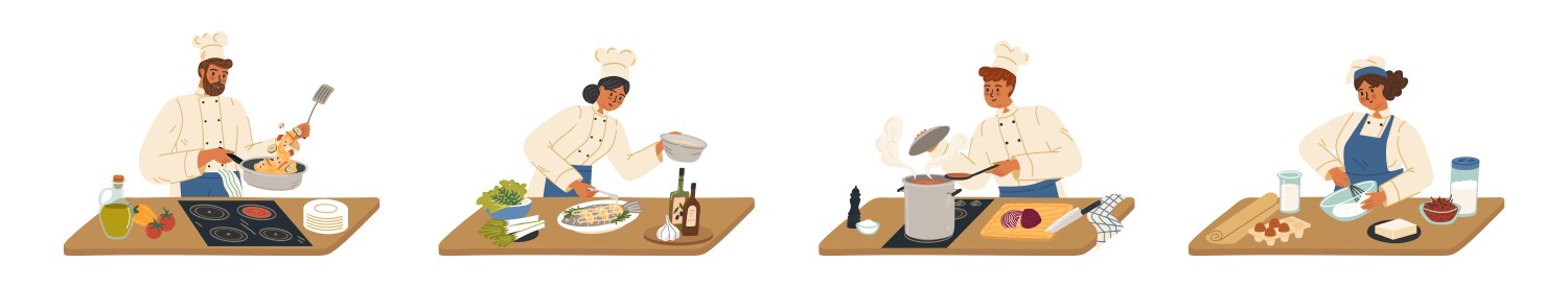 Chef Cooking Vector Images (over 160,000)