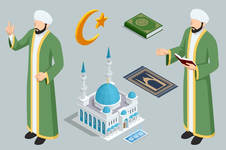 Mosque Isometric Vector Images (over 1,800)