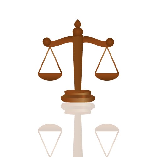 Scales justice Royalty Free Vector Image - VectorStock