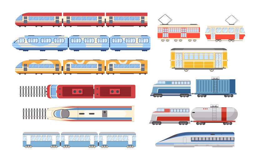 Top view public transport taxi car city buses Vector Image