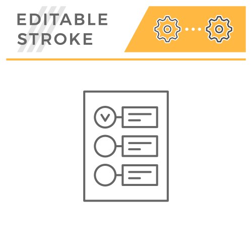 Checklist line icon Royalty Free Vector Image - VectorStock