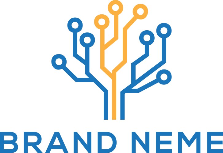 Data logo design Royalty Free Vector Image - VectorStock