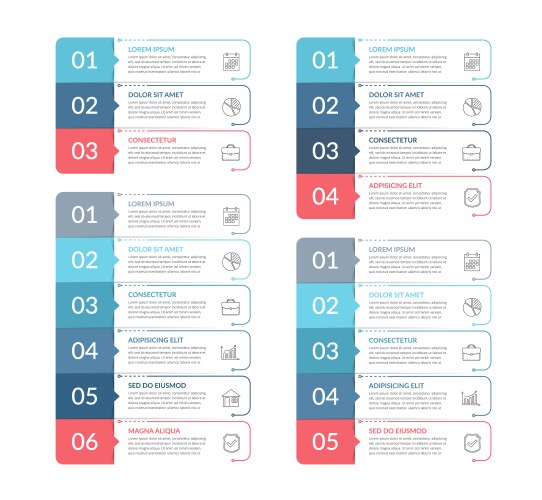 Infographics process chart module Royalty Free Vector Image