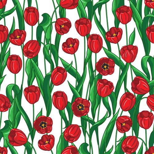 Tulip Flower Pattern Vector Images (over 16,000)