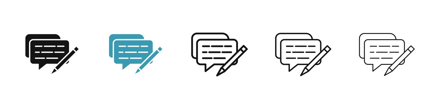 Comment icon Royalty Free Vector Image - VectorStock