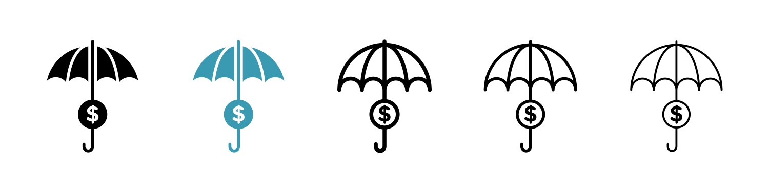 Assets protection icon Royalty Free Vector Image