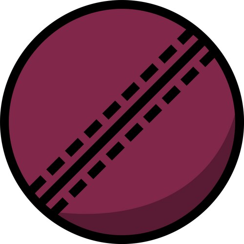 Cricket ball icon Royalty Free Vector Image - VectorStock