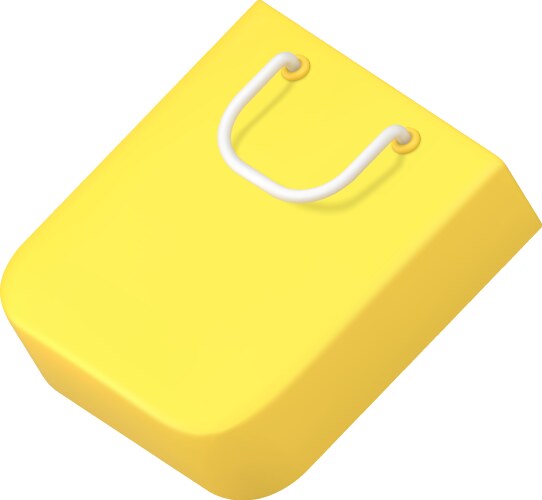 Hands holding yellow package with order prompt Vector Image