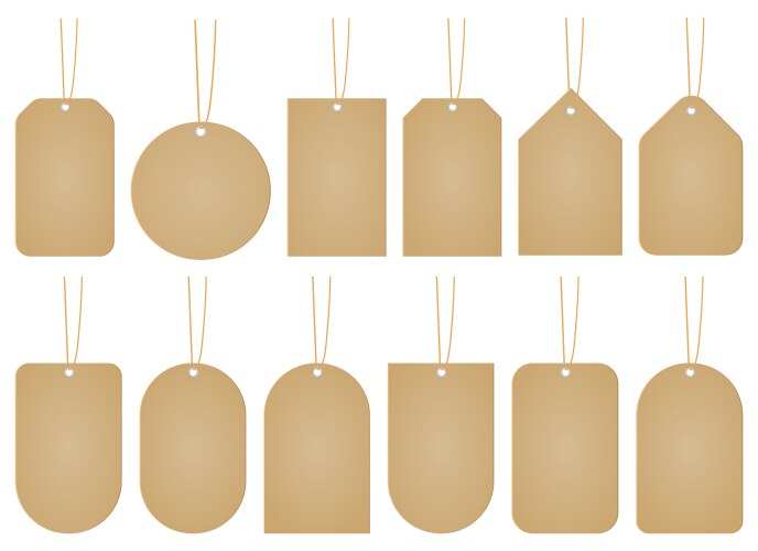 Price tag mockup Royalty Free Vector Image - VectorStock