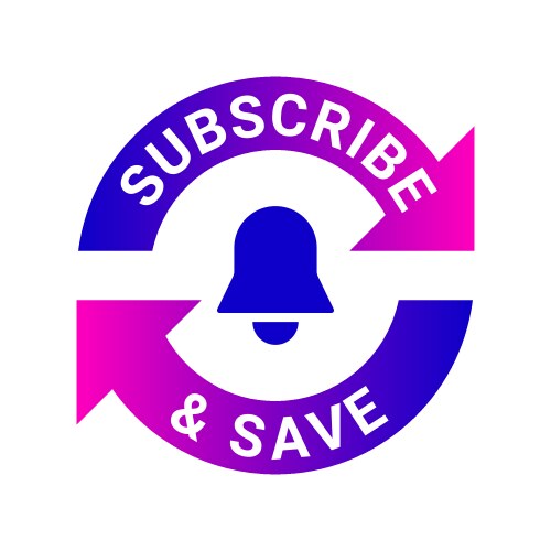 Subscribe and save icon logo badge Royalty Free Vector Image