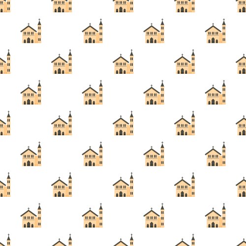 Catholic church pattern seamless Royalty Free Vector Image