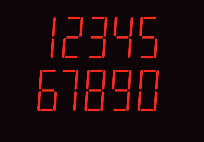 Electronic Numbers Vector Images (over 32,000)