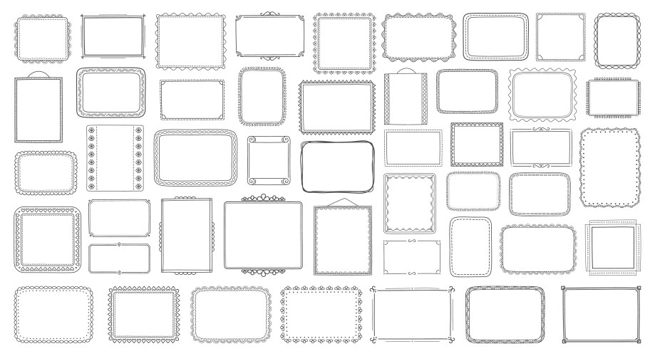 Picture Frame Outline Vector Images (over 25,000)