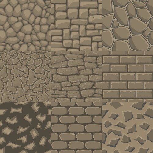 Seamless Stone Texture Cartoon Vector Images (over 2,100)