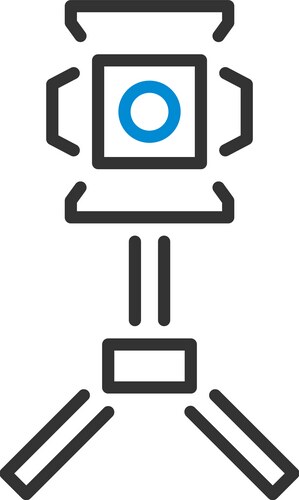 Concert stage line icon Royalty Free Vector Image