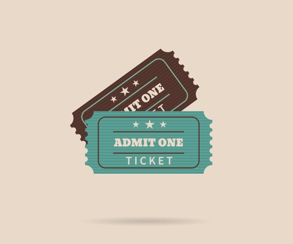 Retro tickets set Royalty Free Vector Image - VectorStock