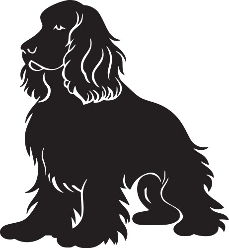 Cocker spaniel - high quality logo ideal Vector Image