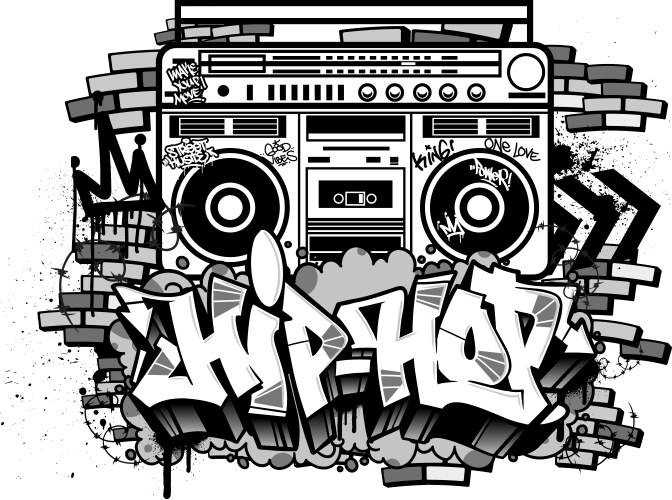 Graffiti Hiphop Vector Images (over 1,100)