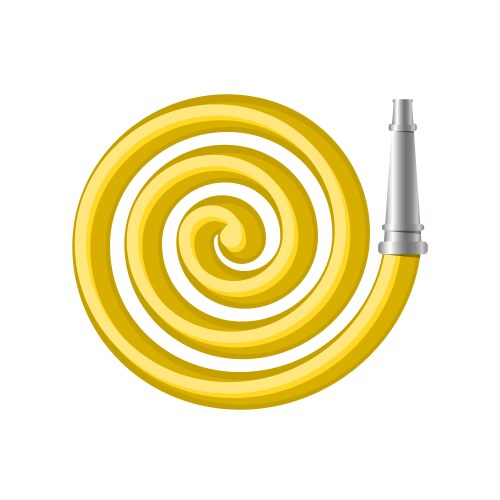 Fire hose firefighting item Royalty Free Vector Image