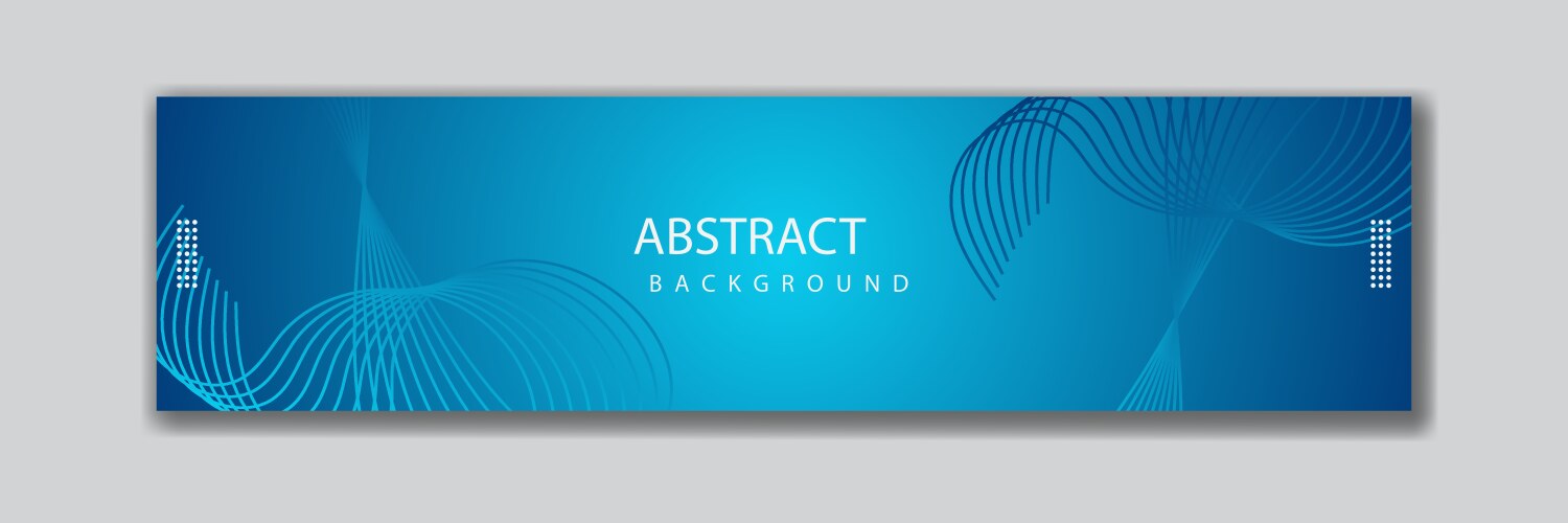 Ingenious abstract technology linkedin banner Vector Image