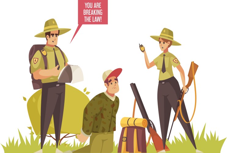 Forest fire cartoon Royalty Free Vector Image - VectorStock