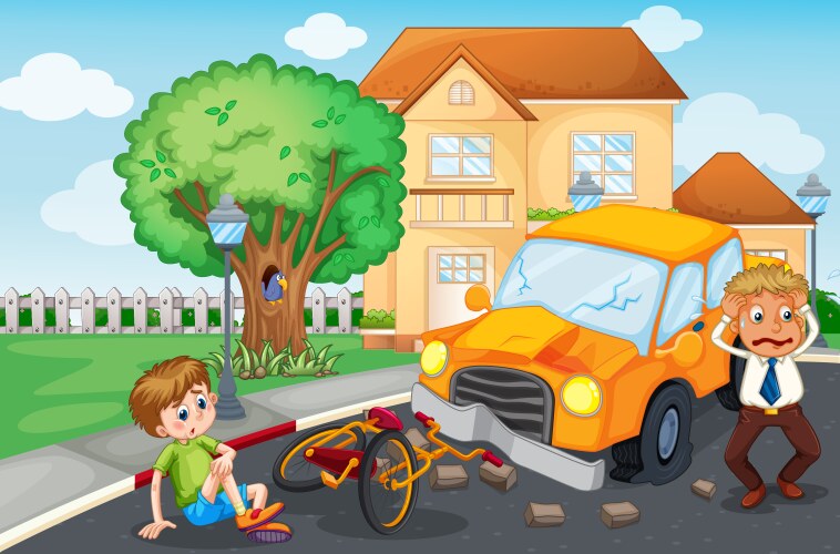 Car Crash Drawing Accident Vector Images (over 680)
