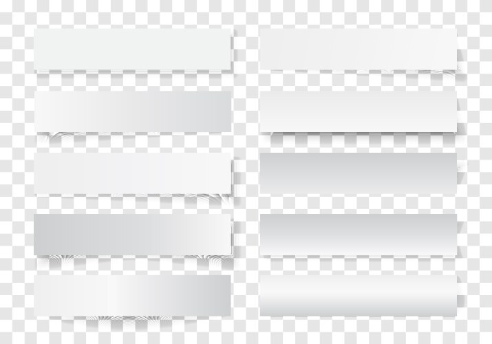 Realistic white sticker Royalty Free Vector Image