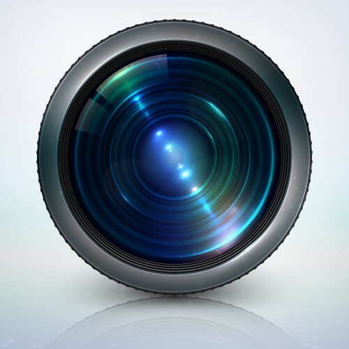 Camera lens Royalty Free Vector Image - VectorStock