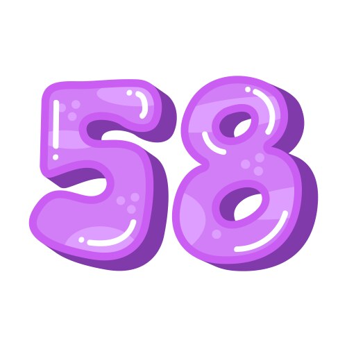 Number 58 Vector Images (over 970)