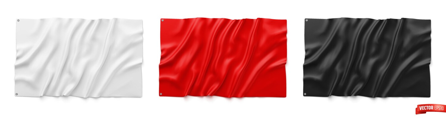 Realistic australian flags Royalty Free Vector Image