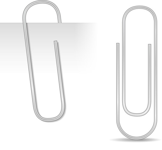 Paper clip Royalty Free Vector Image - VectorStock