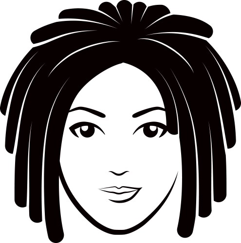 Black Woman Dreadlocks Vector Images (over 400)