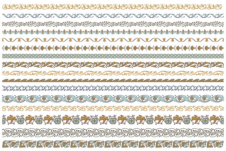 Decorative seamless border Royalty Free Vector Image