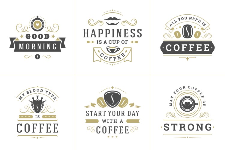 Coffee Quotes Vector Images (over 12,000)