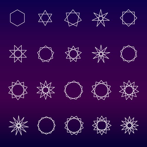 Geometry and trigonometry concept vertical Vector Image