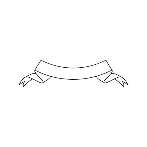 Ribbon banner outline Vector Images & Graphics for Commercial Use ...