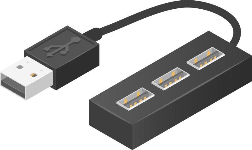 Data transfer usb logo design cable Royalty Free Vector