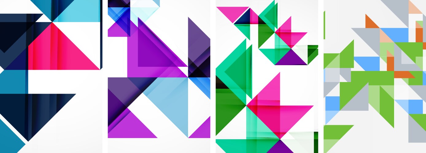 Random Triangle Pattern Vector Images (over 14,000)
