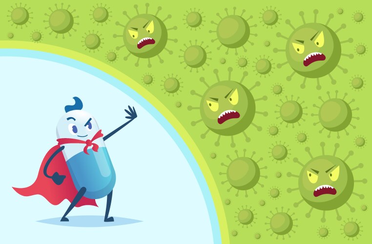 Bacteria Kill Cartoon Vector Images (over 360)