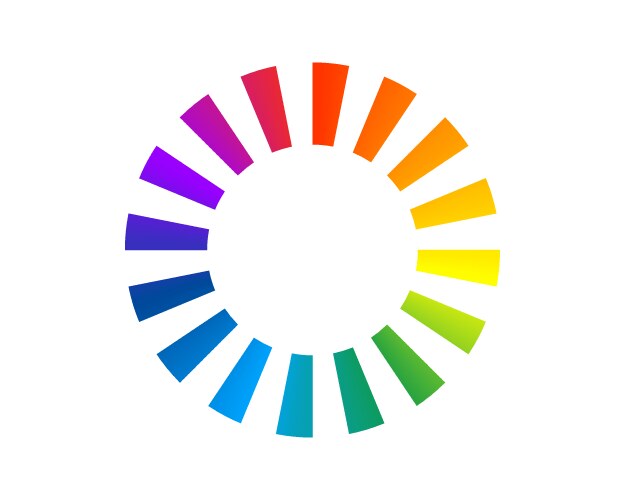 Loading bar status icon loaded rainbow icons Vector Image