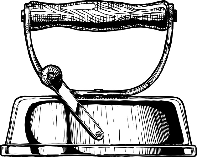 Evolution of clothes iron Royalty Free Vector Image