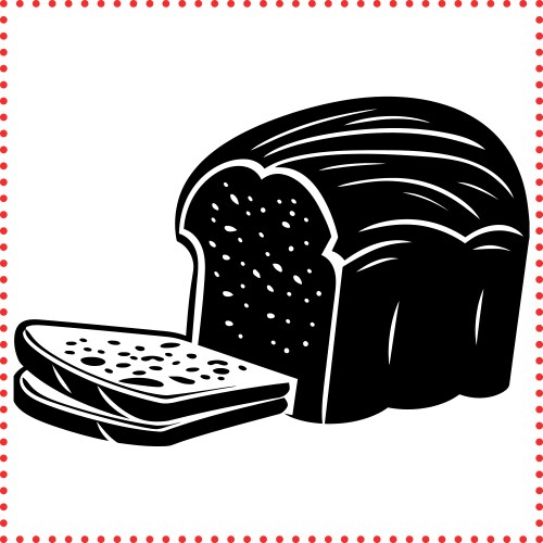 Classic bakery bread icons traditional Royalty Free Vector