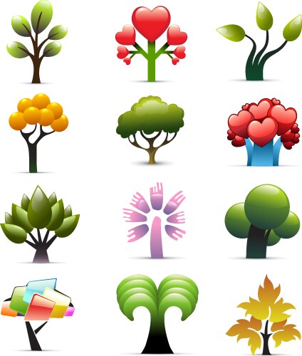 Vintage tree Royalty Free Vector Image - VectorStock