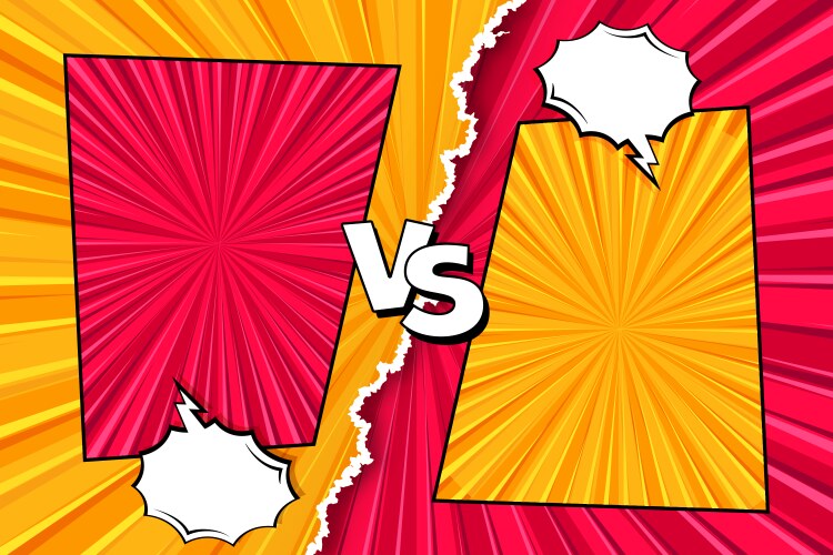 Versus screen vs fight background for battle Vector Image