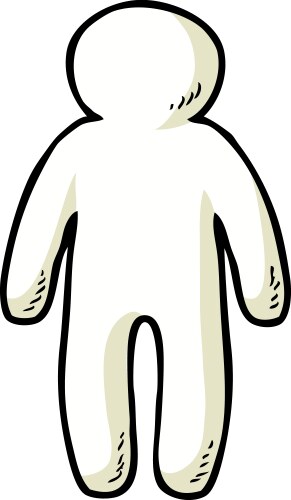 Man with no head Royalty Free Vector Image - VectorStock