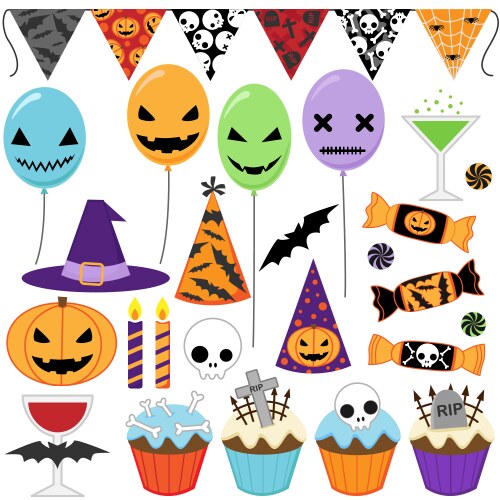 Cute halloween party Royalty Free Vector Image